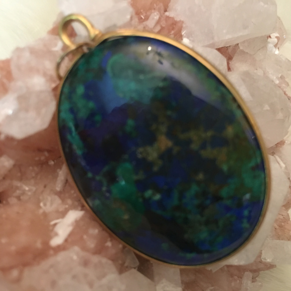 Handcrafted | Jewelry | New Genuine Azurite Pendant | Poshmark